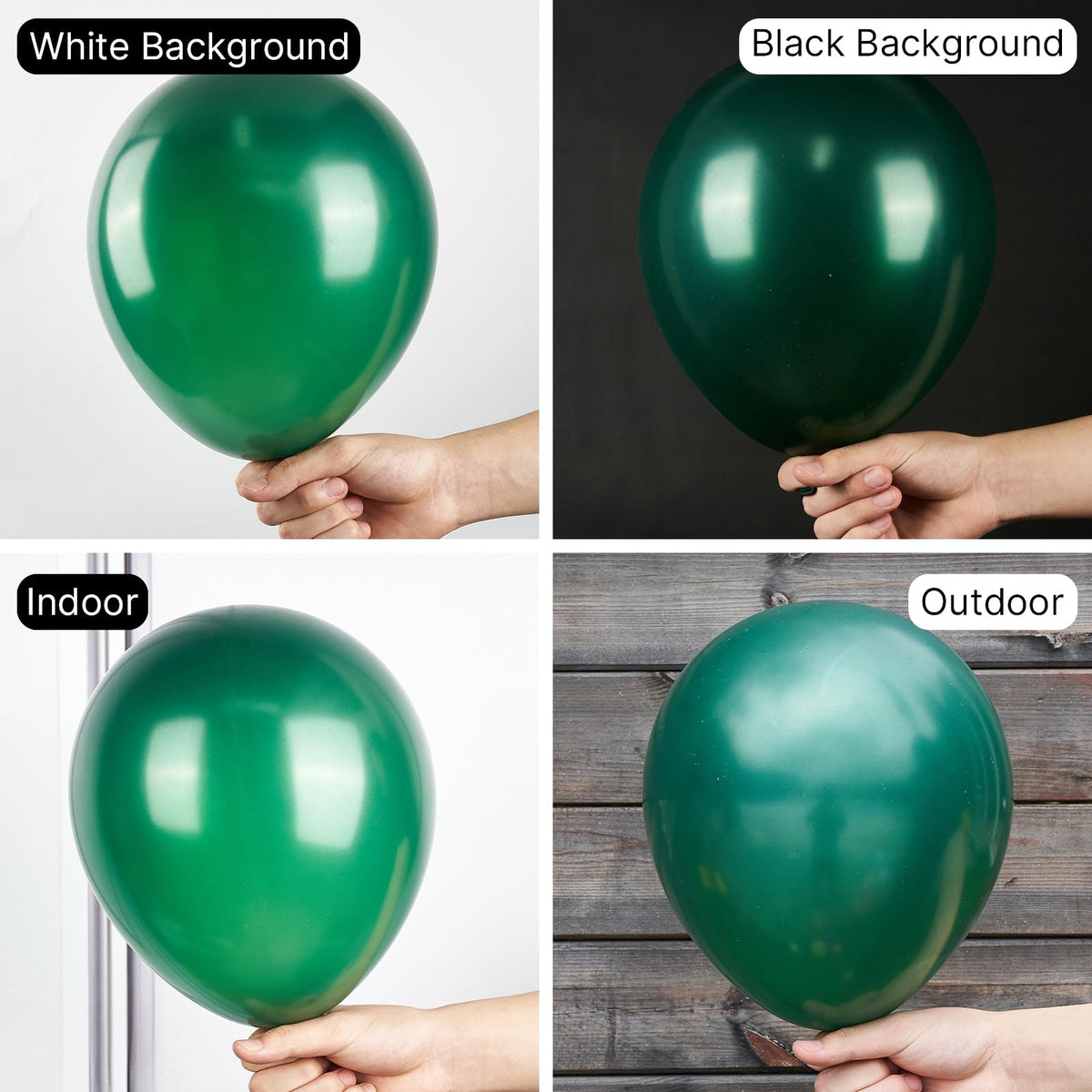 PartyWoo Dark Green Balloons 138 pcs Different Sizes of 18 12 10 5 Inc
