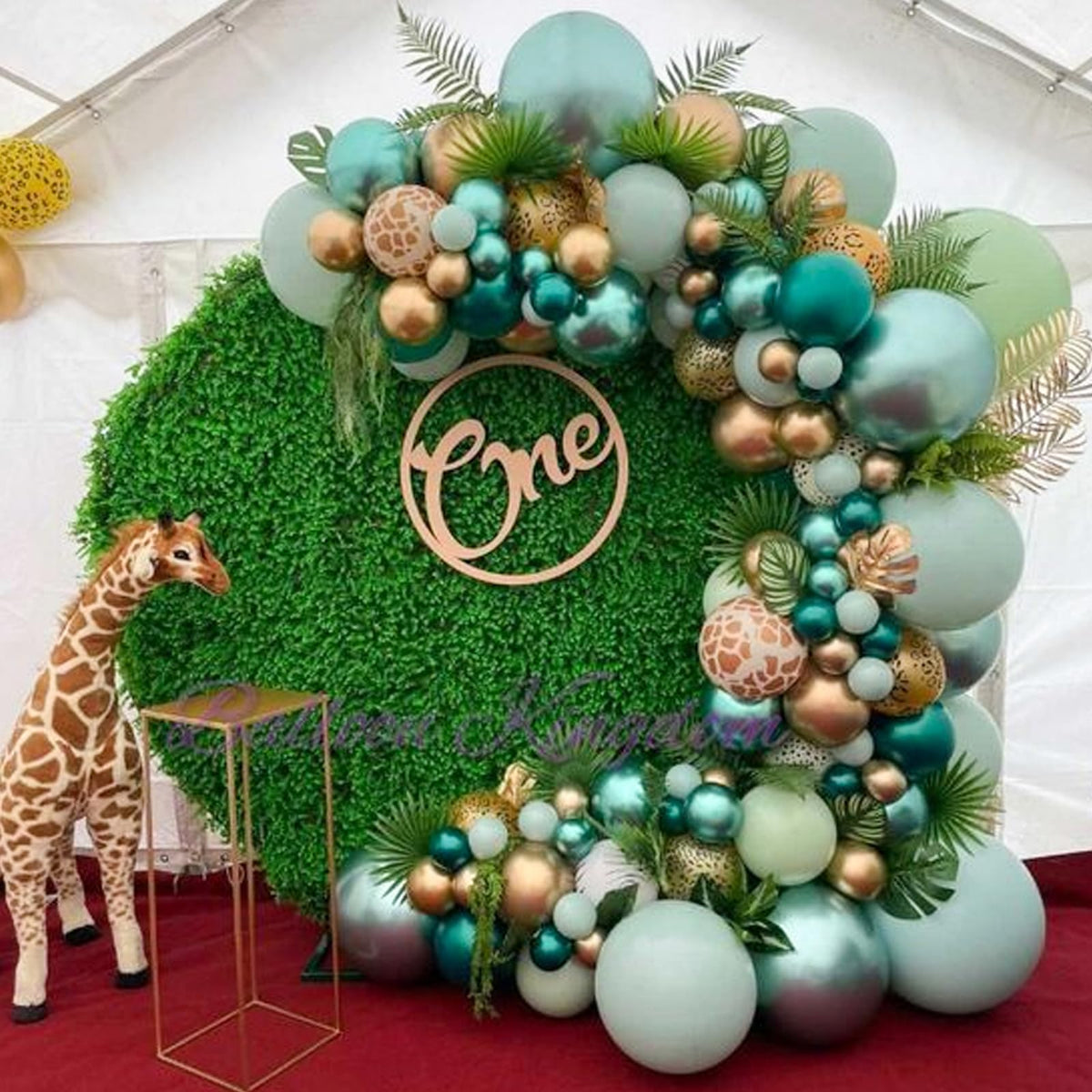 PartyWoo Metallic Green Balloons, 100 pcs Green Metallic Balloons Diff